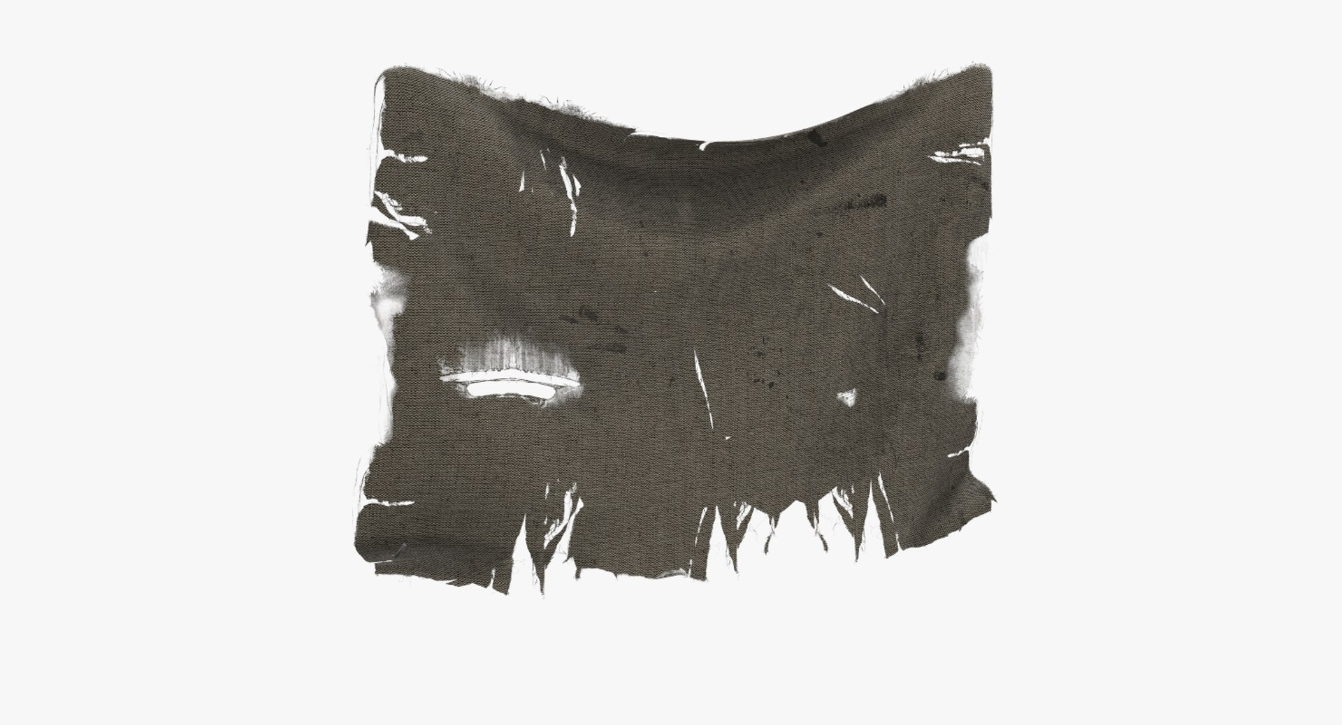 Torn Ripped Banner Flag Model - TurboSquid 1422454