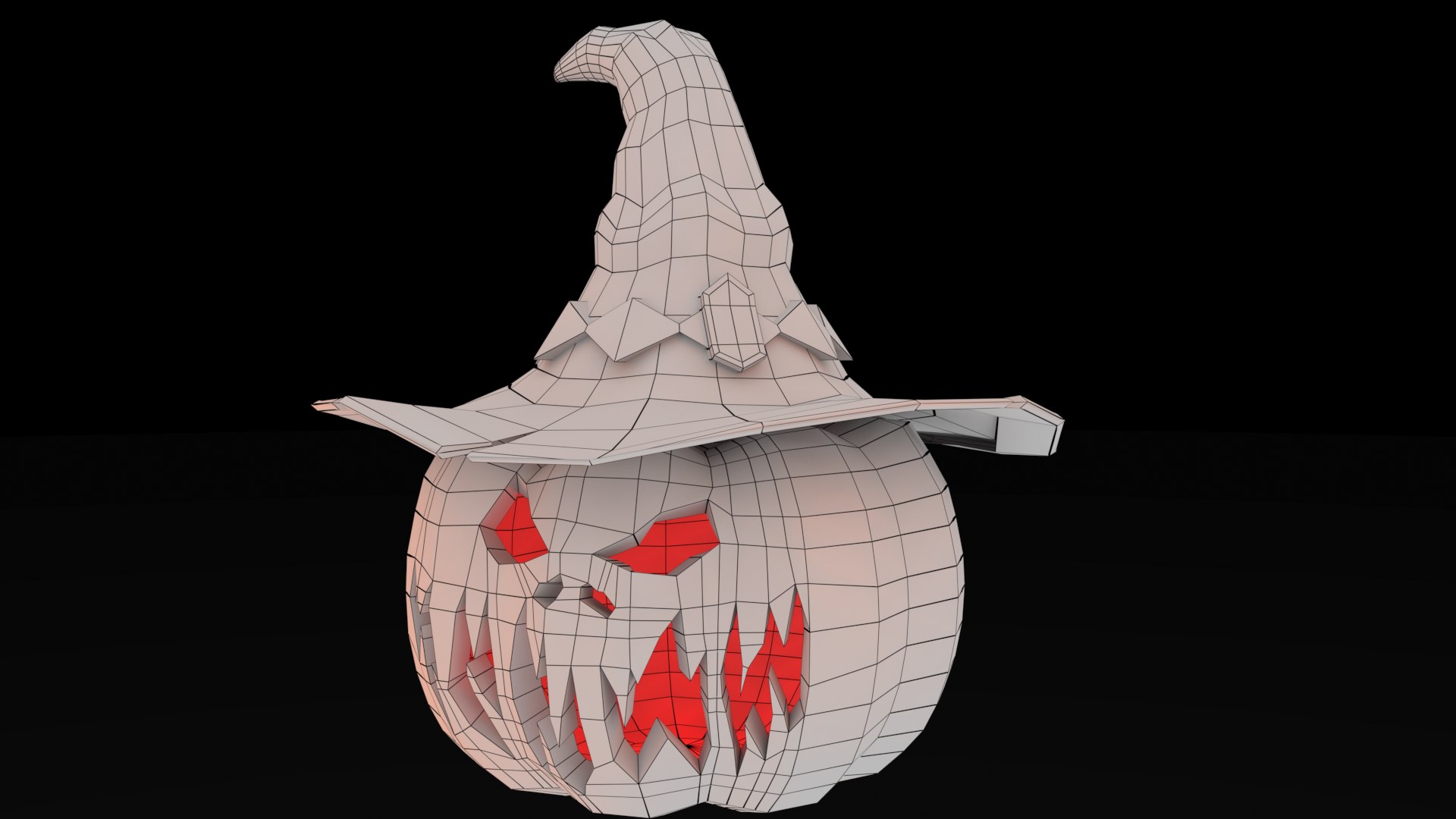 Halloween Pumpkin Low-poly 3D Model Model - TurboSquid 1741347