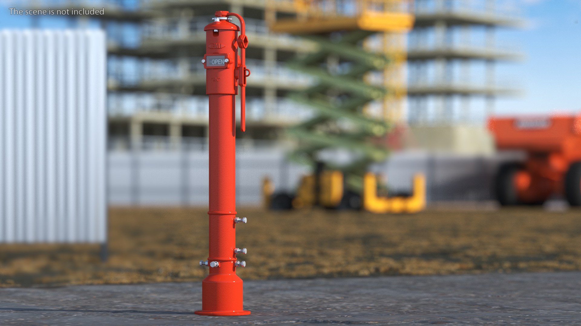Fire Protection Underground Indicator Post 3D Model - TurboSquid 1993566