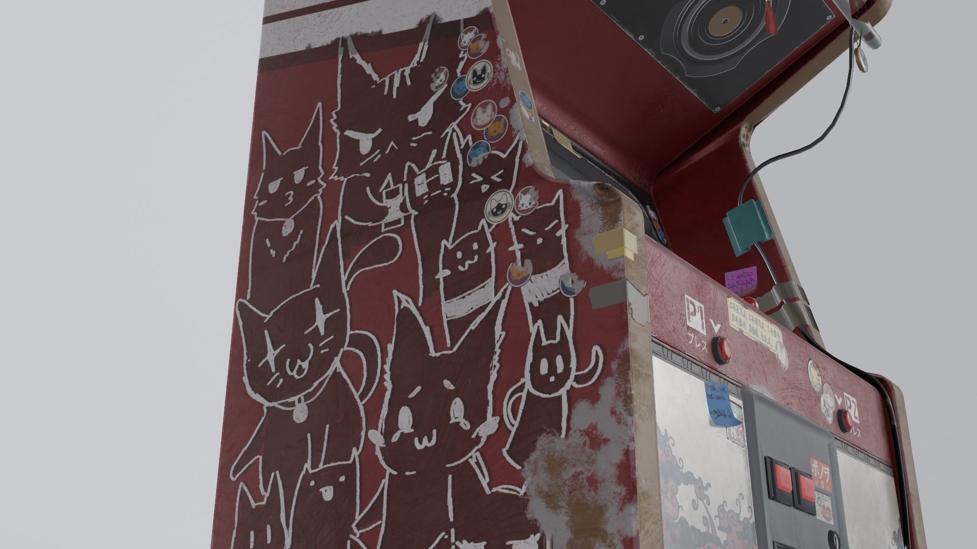 Cat Themed Arcade Machine 3D Model - TurboSquid 2262657