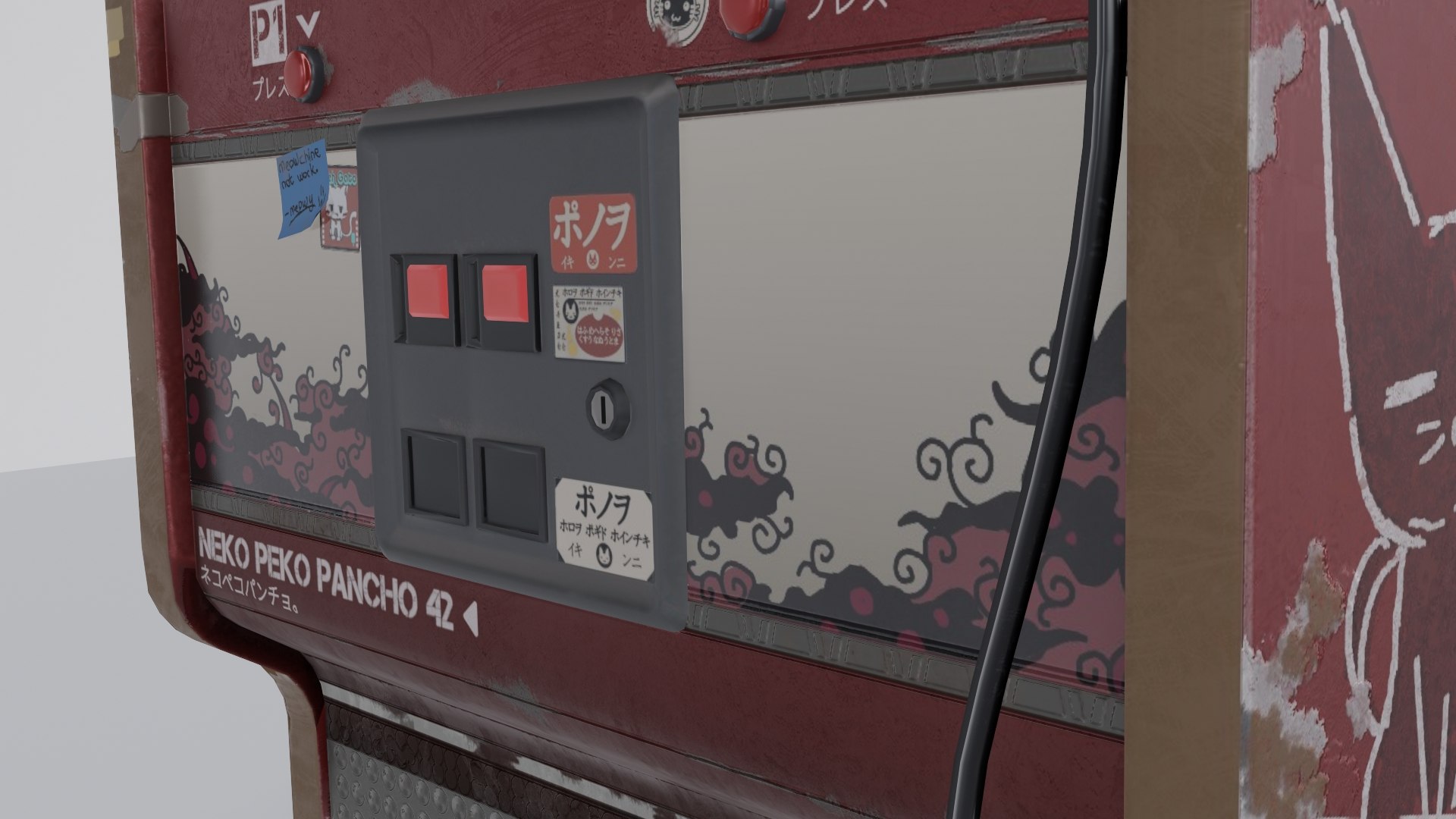 Cat Themed Arcade Machine 3D Model - TurboSquid 2262657