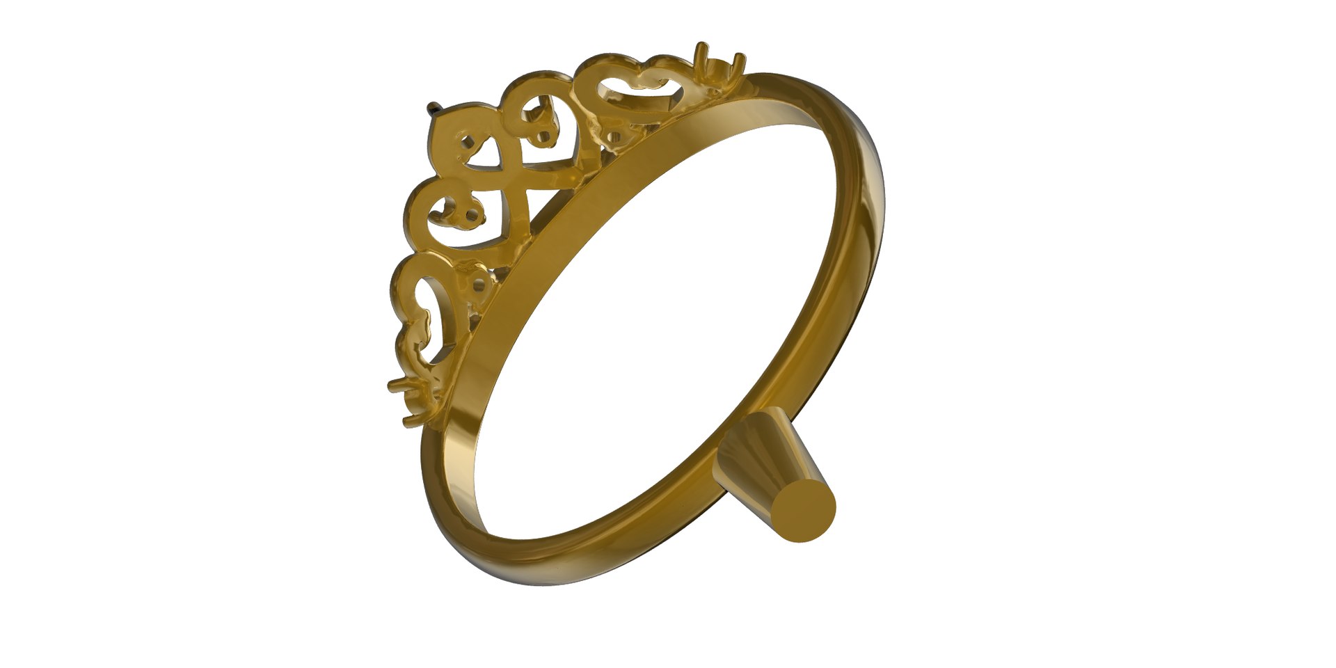 3d Gold Ring
