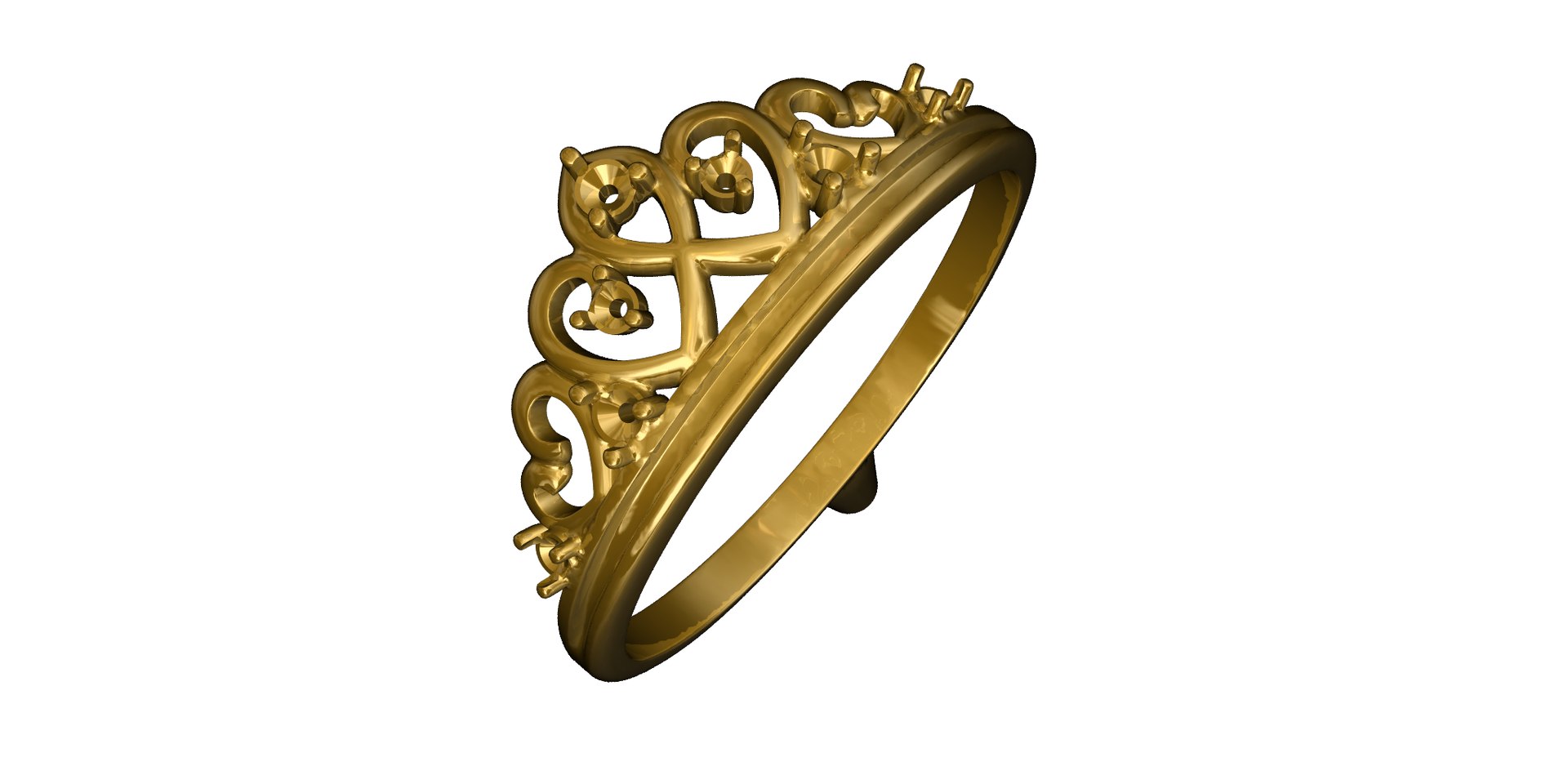 3d Gold Ring