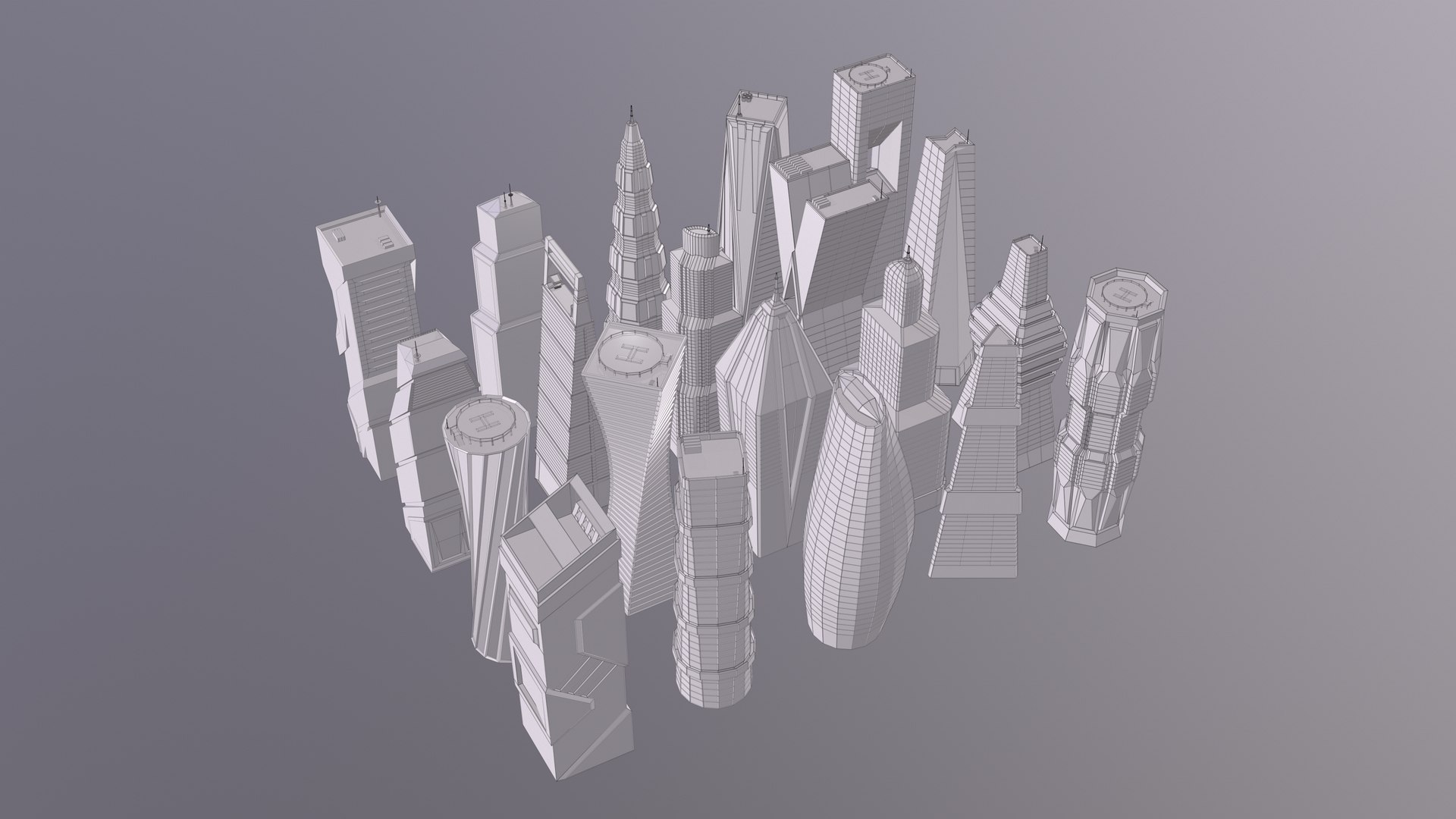 3D Building Kit - TurboSquid 1812257