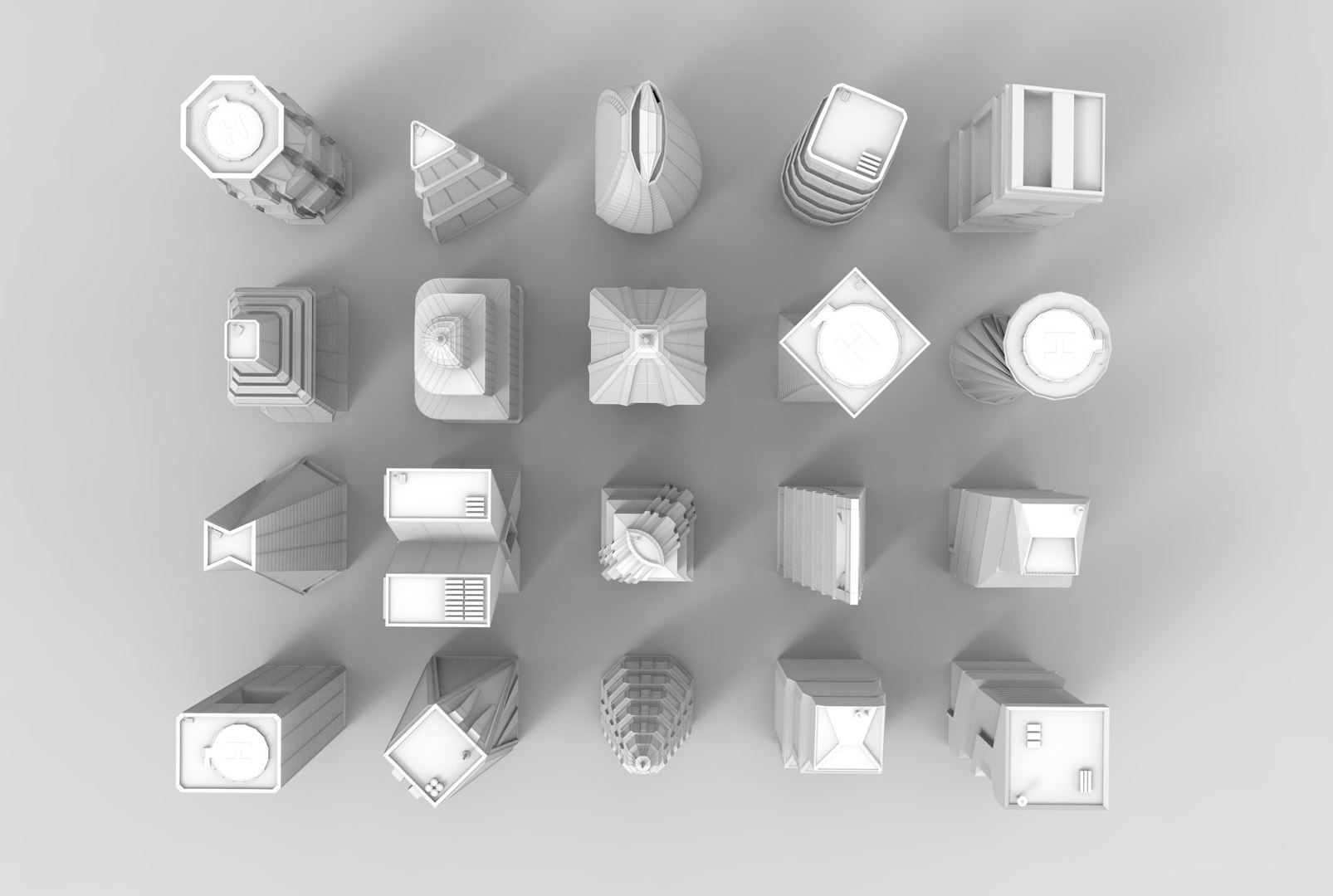 3D Building Kit - TurboSquid 1812257