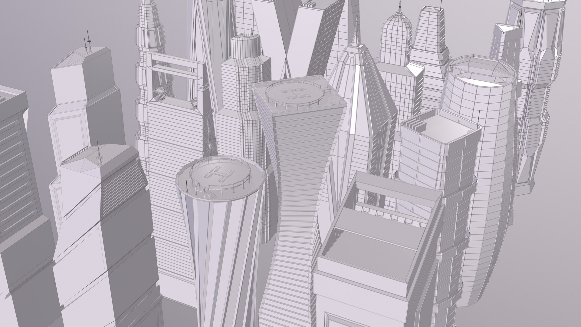 3D Building Kit - TurboSquid 1812257