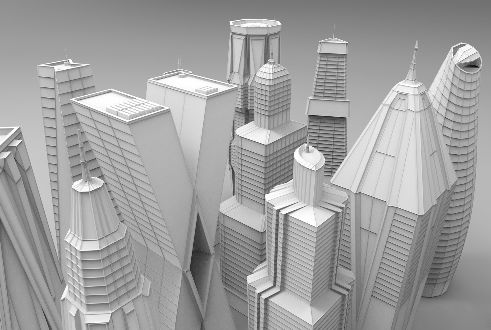 3D Building Kit - TurboSquid 1812257