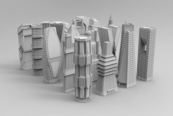 3D Building Kit - TurboSquid 1812257