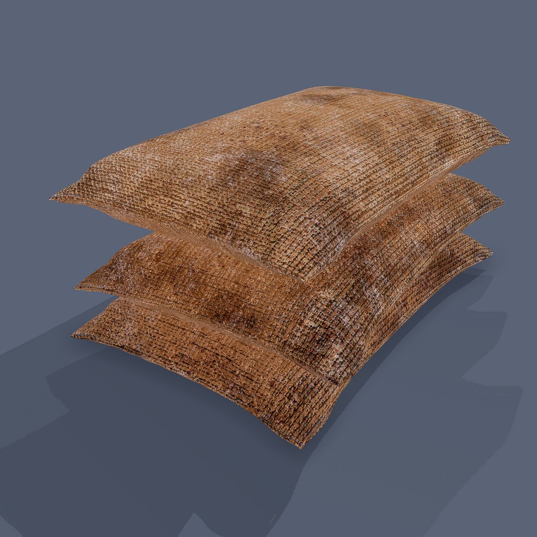 Burlap Sacks Straight 3D - TurboSquid 1459902