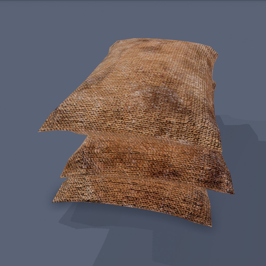 Burlap Sacks Straight 3D - TurboSquid 1459902