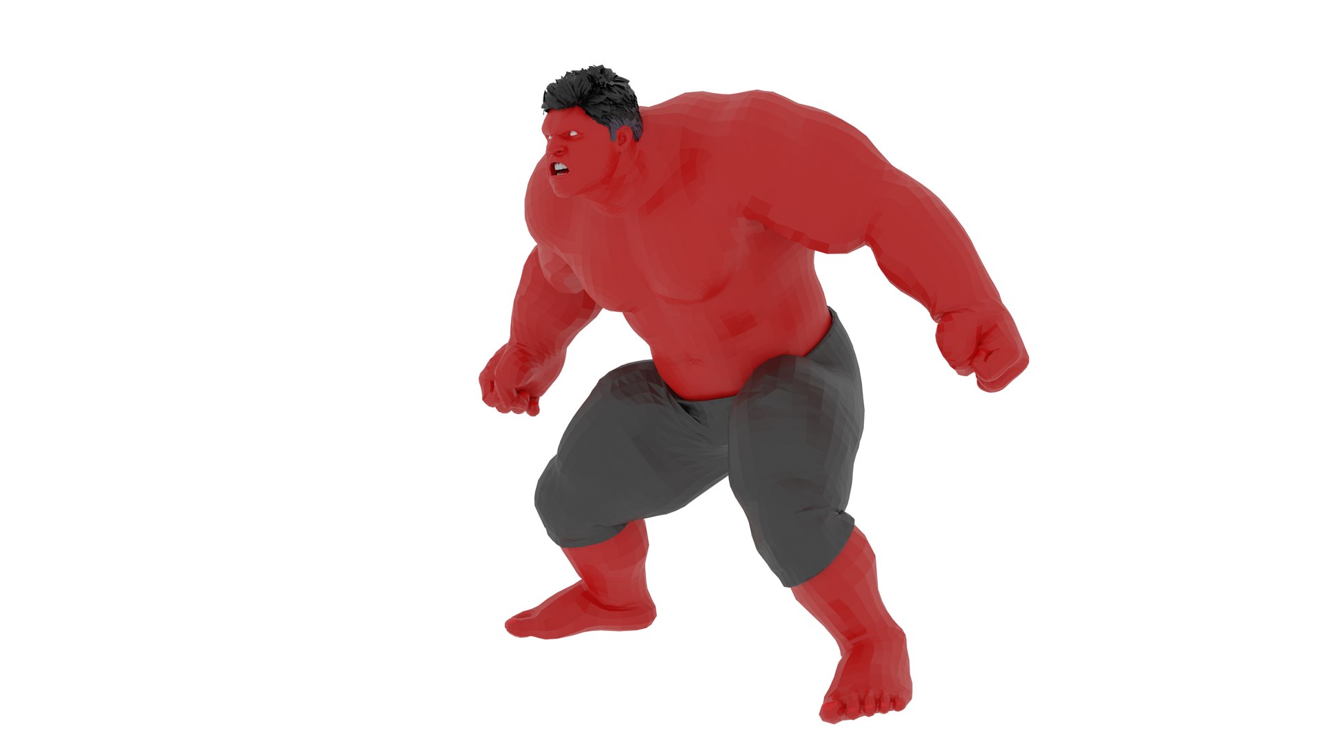Red Hulk 3D Model - TurboSquid 2285375