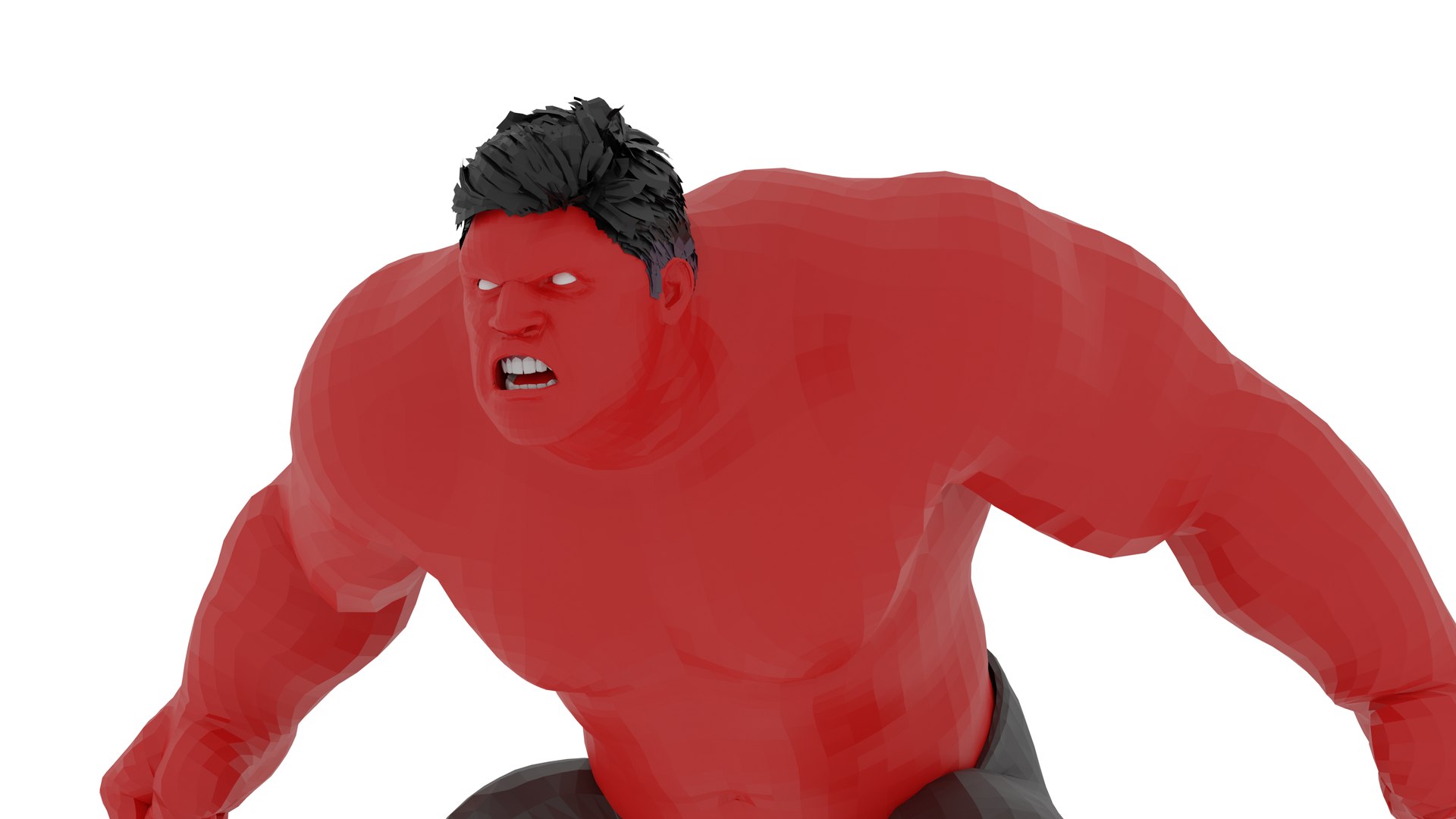 Red Hulk 3D Model - TurboSquid 2285375