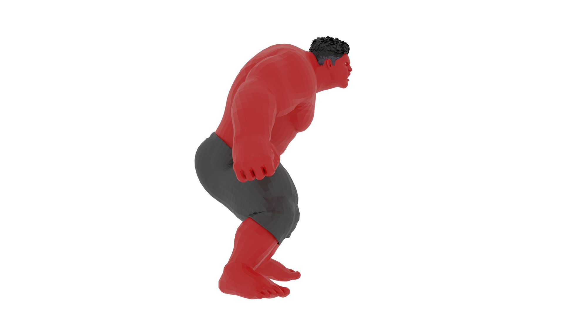 Red Hulk 3D Model - TurboSquid 2285375
