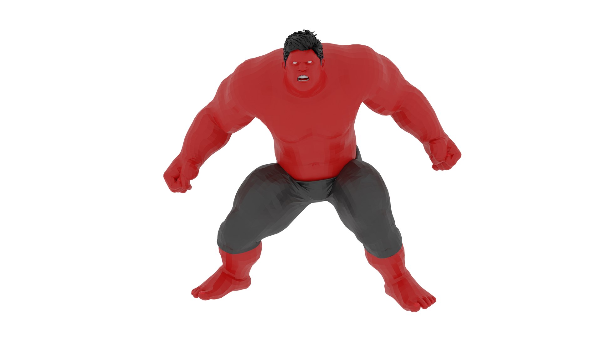 Red Hulk 3D Model - TurboSquid 2285375