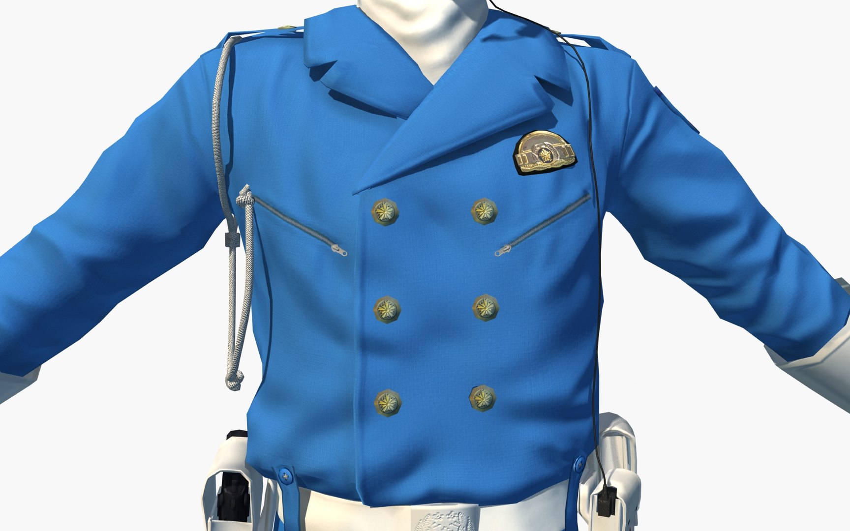 3D japanese traffic police 0003 model - TurboSquid 1623947