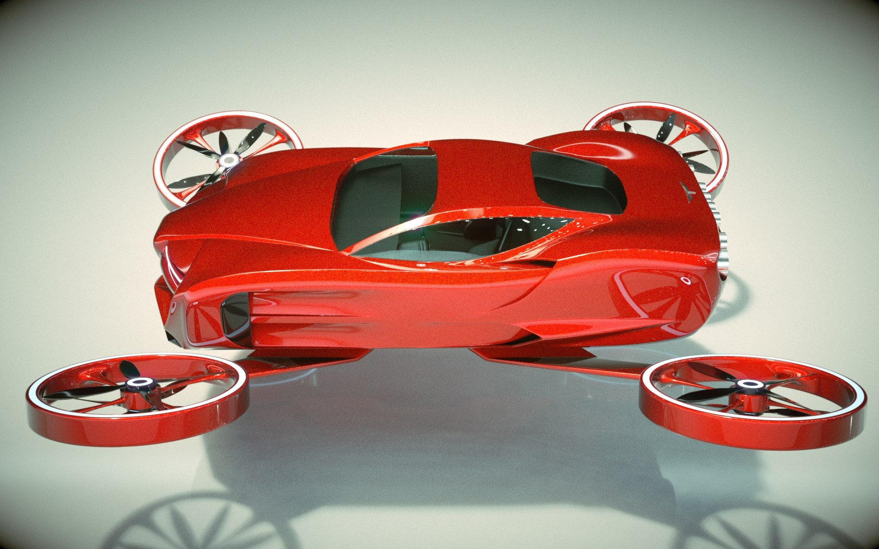 Car copter 3D model - TurboSquid 1536232