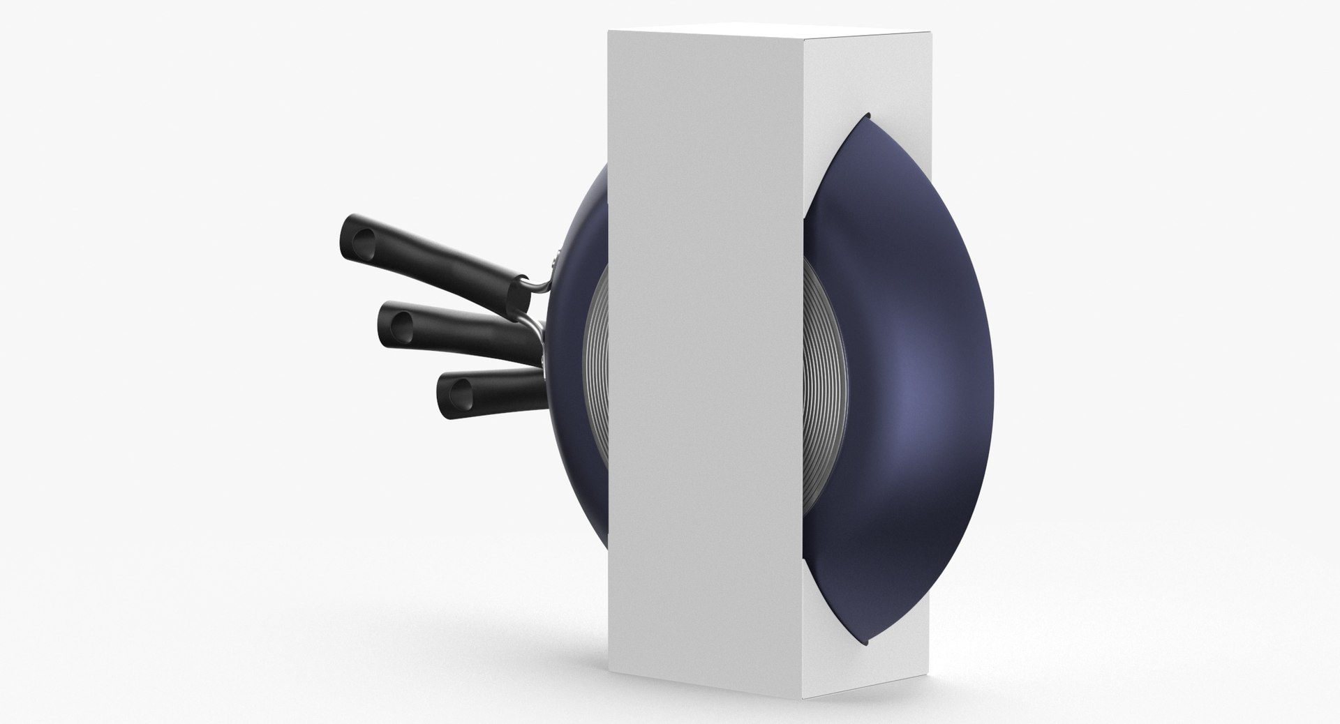 3D Cook Pans Type 01 Pack Blue Blank And Generic Label - TurboSquid 2154356