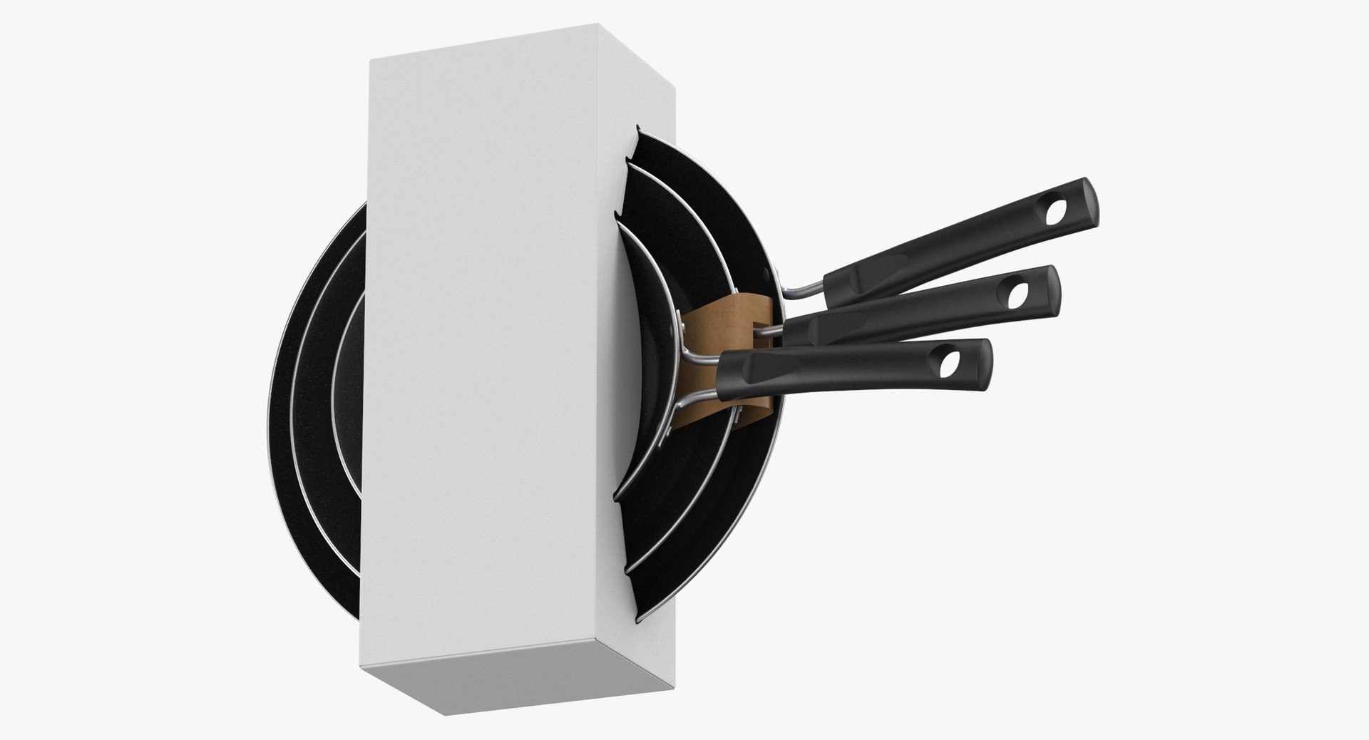 3D Cook Pans Type 01 Pack Blue Blank And Generic Label - TurboSquid 2154356