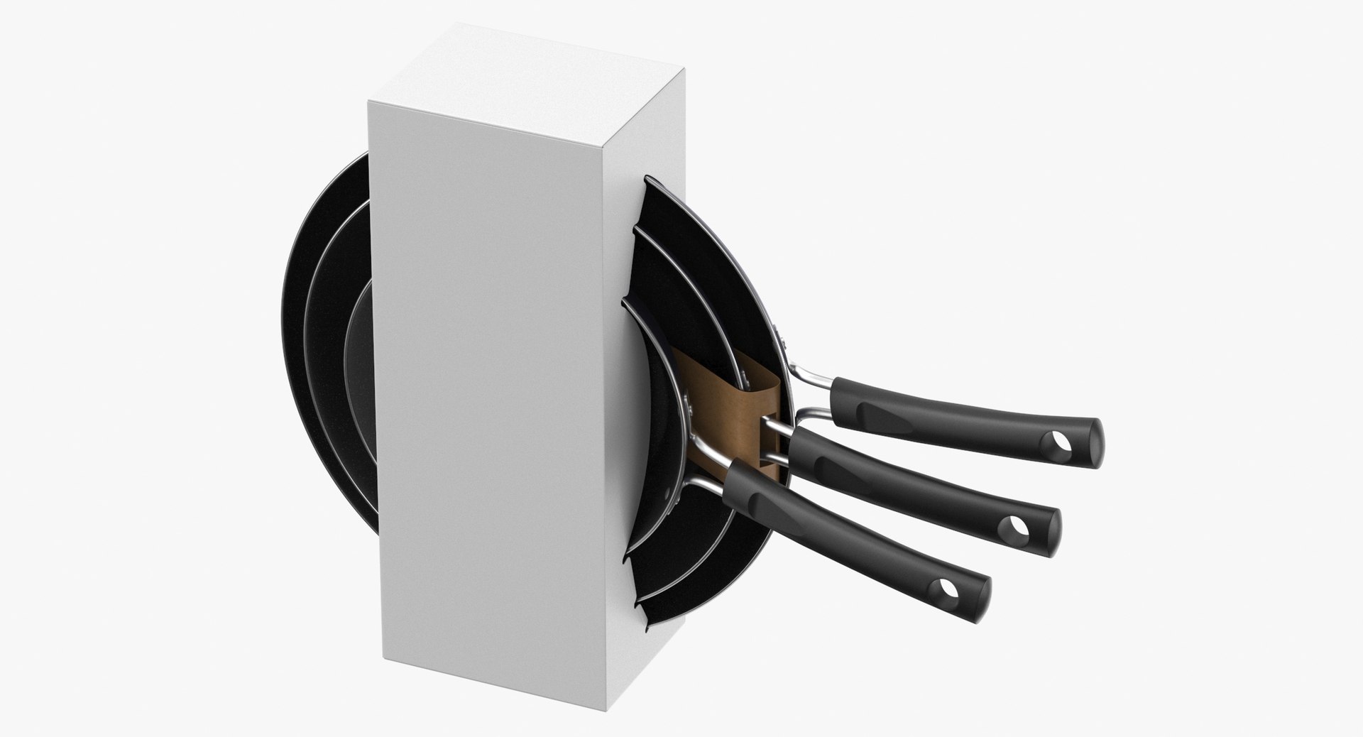 3D Cook Pans Type 01 Pack Blue Blank And Generic Label - TurboSquid 2154356