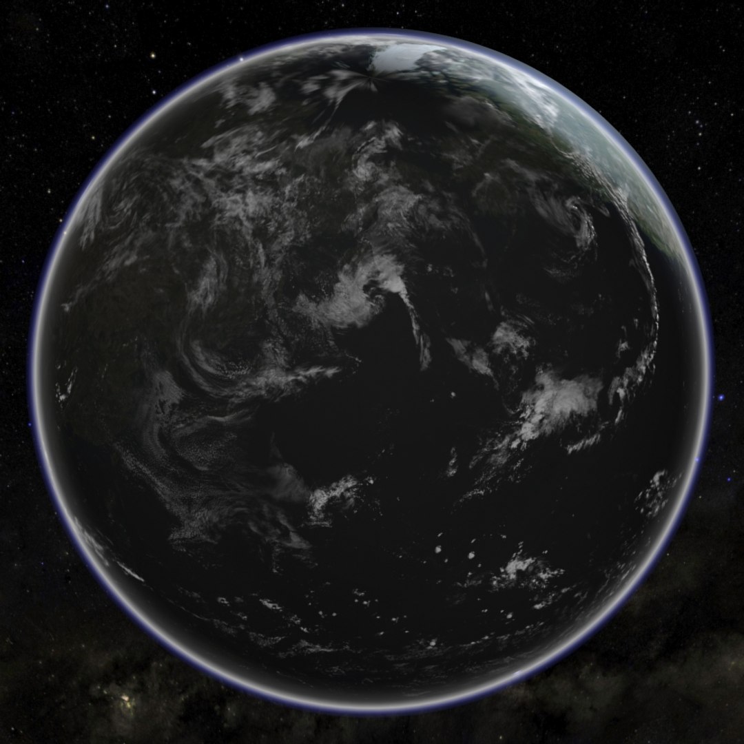 3d Earth 512k Clouds