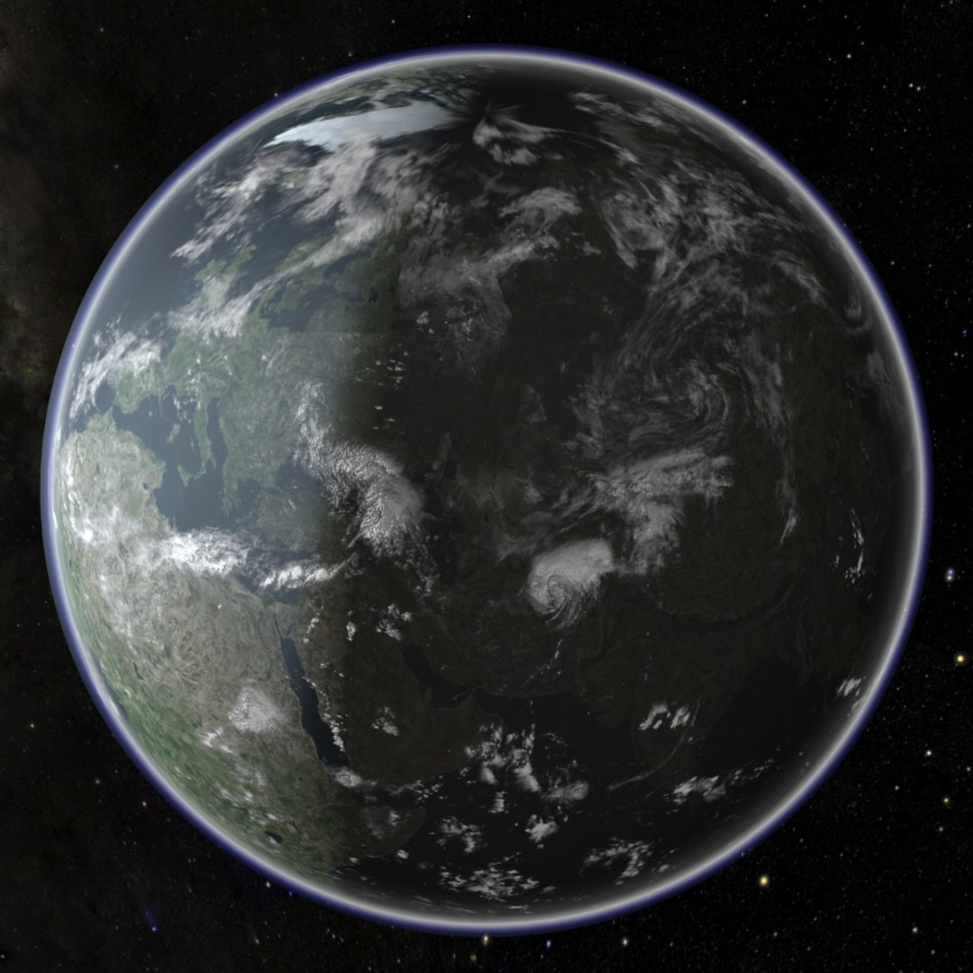 3d Earth 512k Clouds