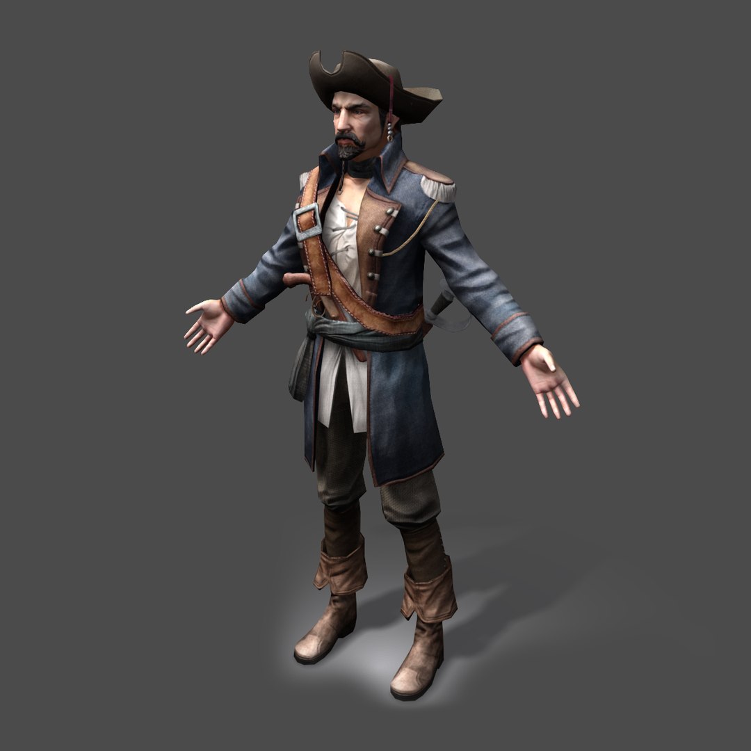 3d Model Pirate Lord Real-time
