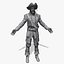 3d Model Pirate Lord Real-time