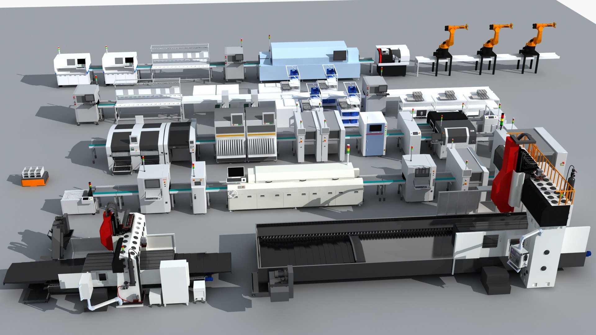 Workshop Equipment - Factory Machine Equipment 3D Model - TurboSquid ...
