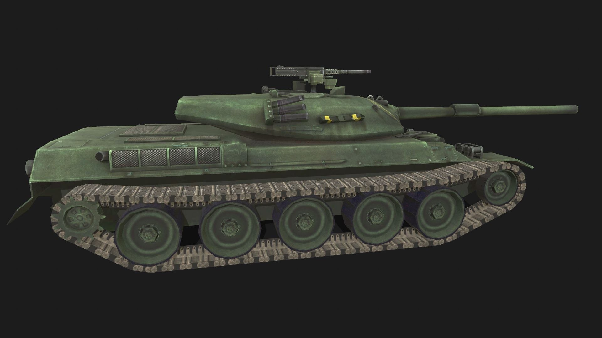 3D Type-74 Battle Tank - TurboSquid 1537345