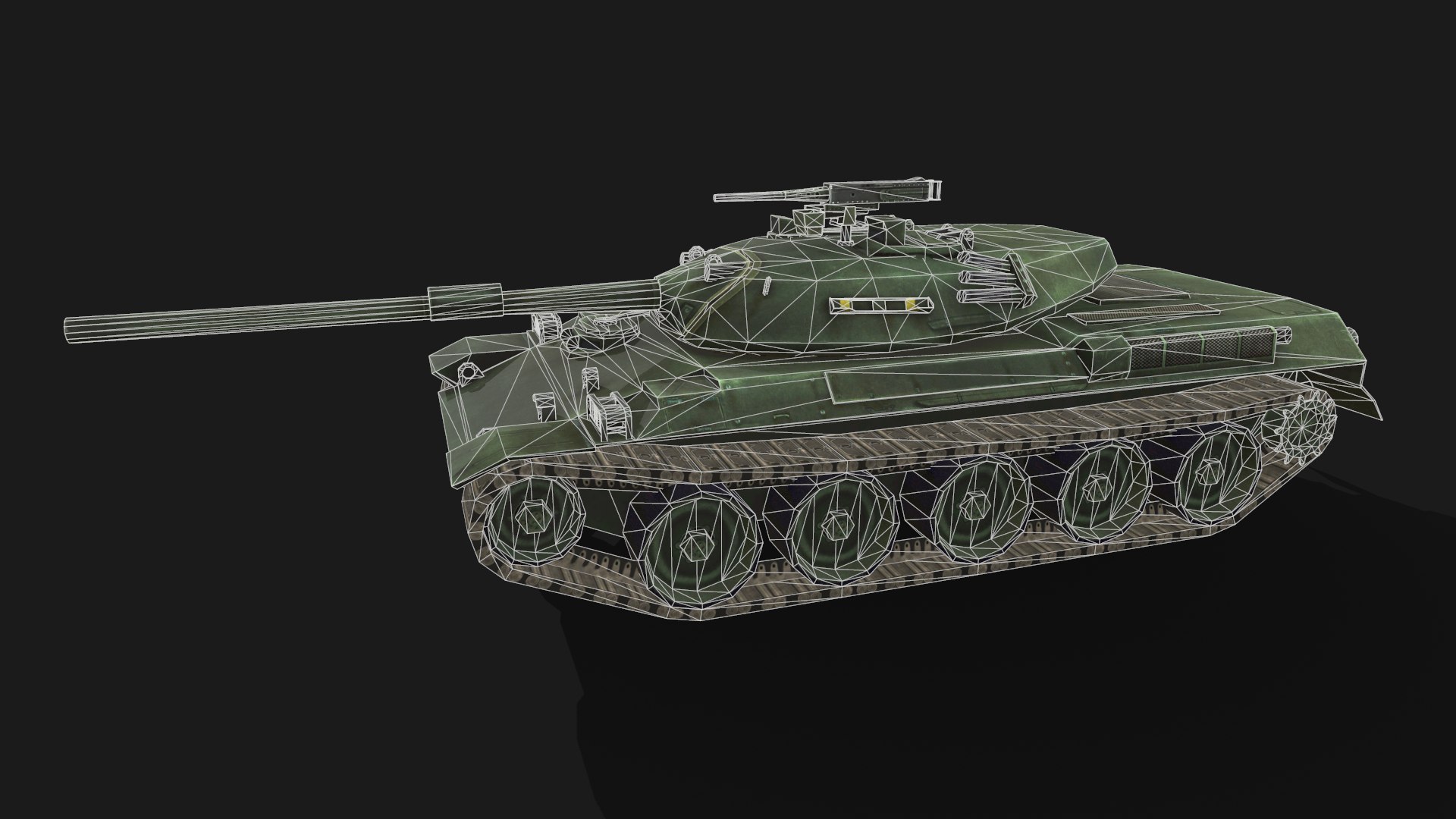 3D Type-74 Battle Tank - TurboSquid 1537345