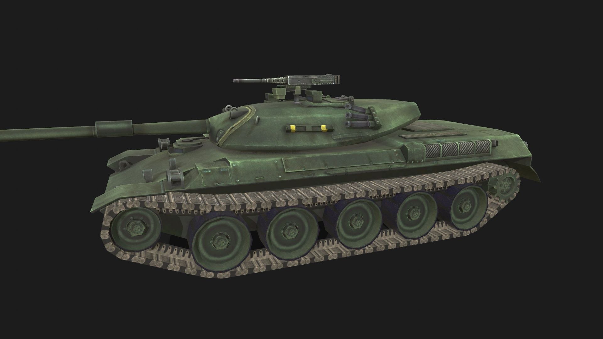 3D Type-74 Battle Tank - TurboSquid 1537345