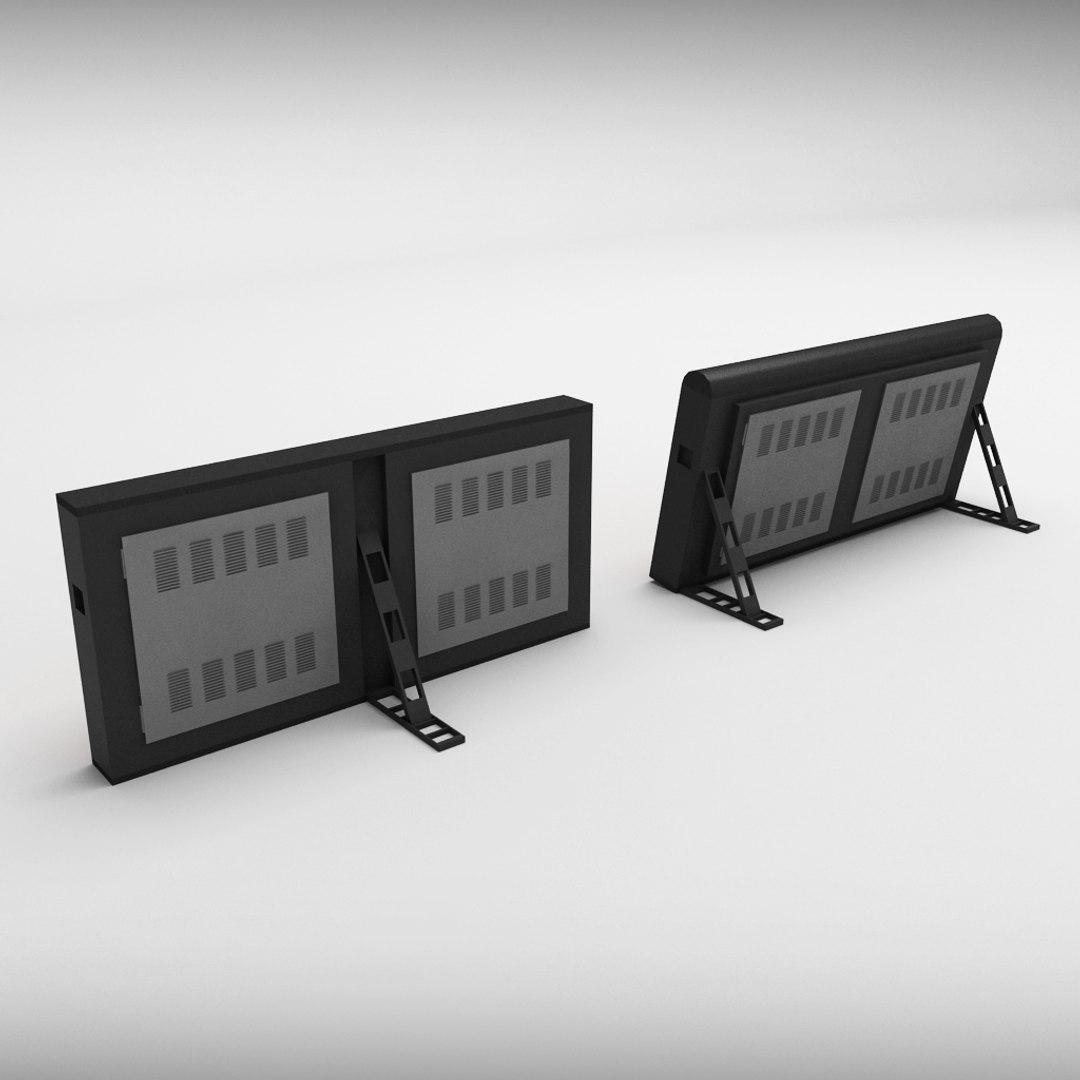 3d Model Of Stadium Advertising Board Led