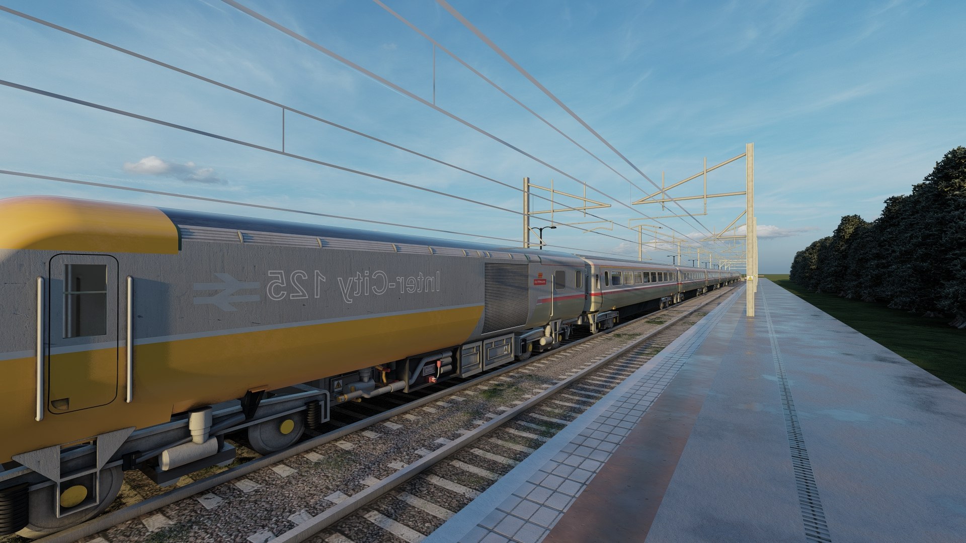 British Rail Class 43 Intercity Model - TurboSquid 2347835