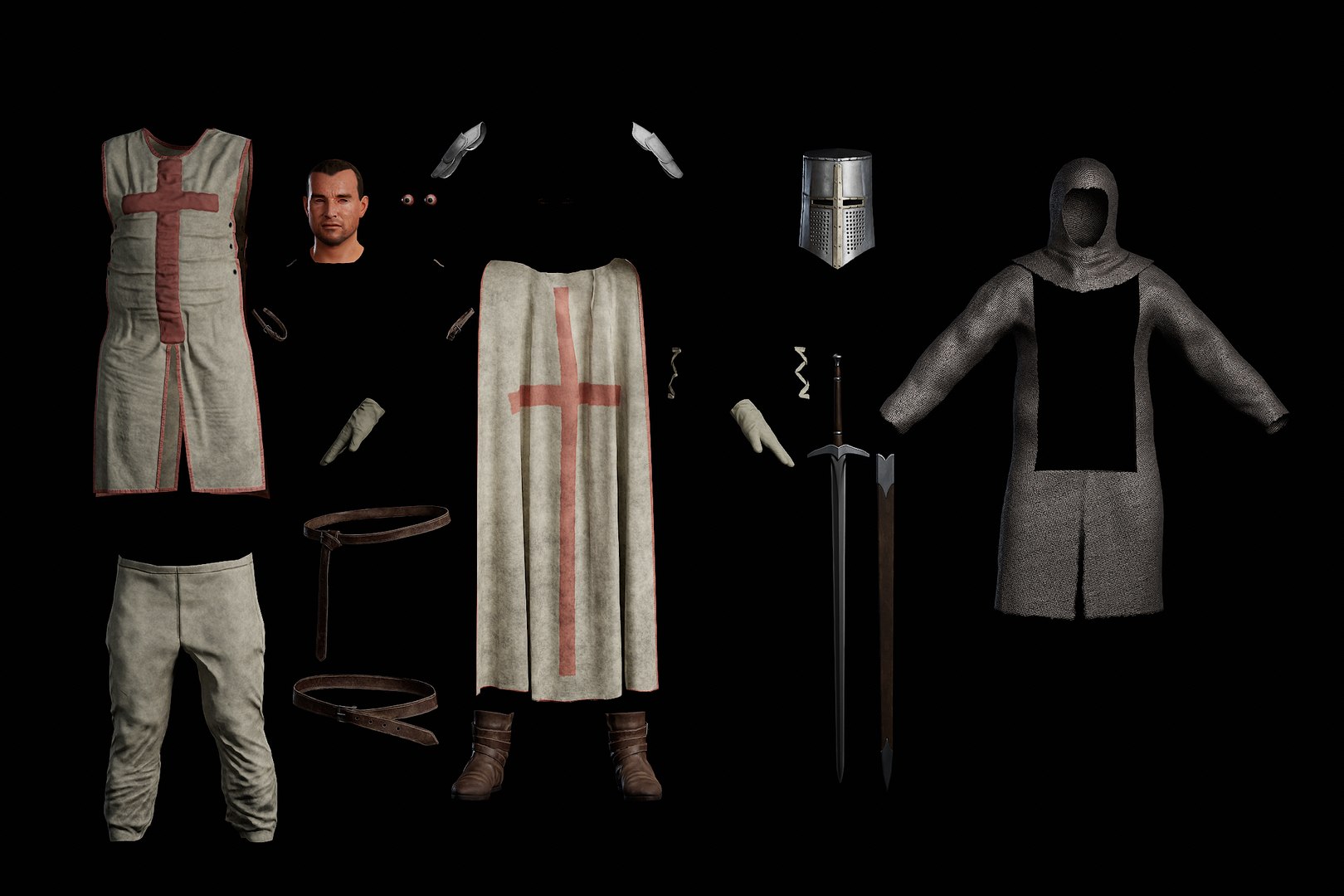 Knight Templar Model - TurboSquid 2309856
