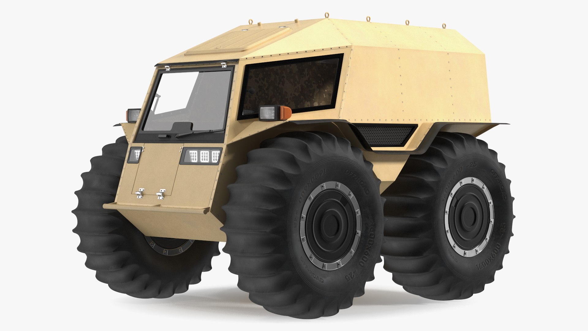 Amphibious ATV Simple Interior 3D model - TurboSquid 2164077