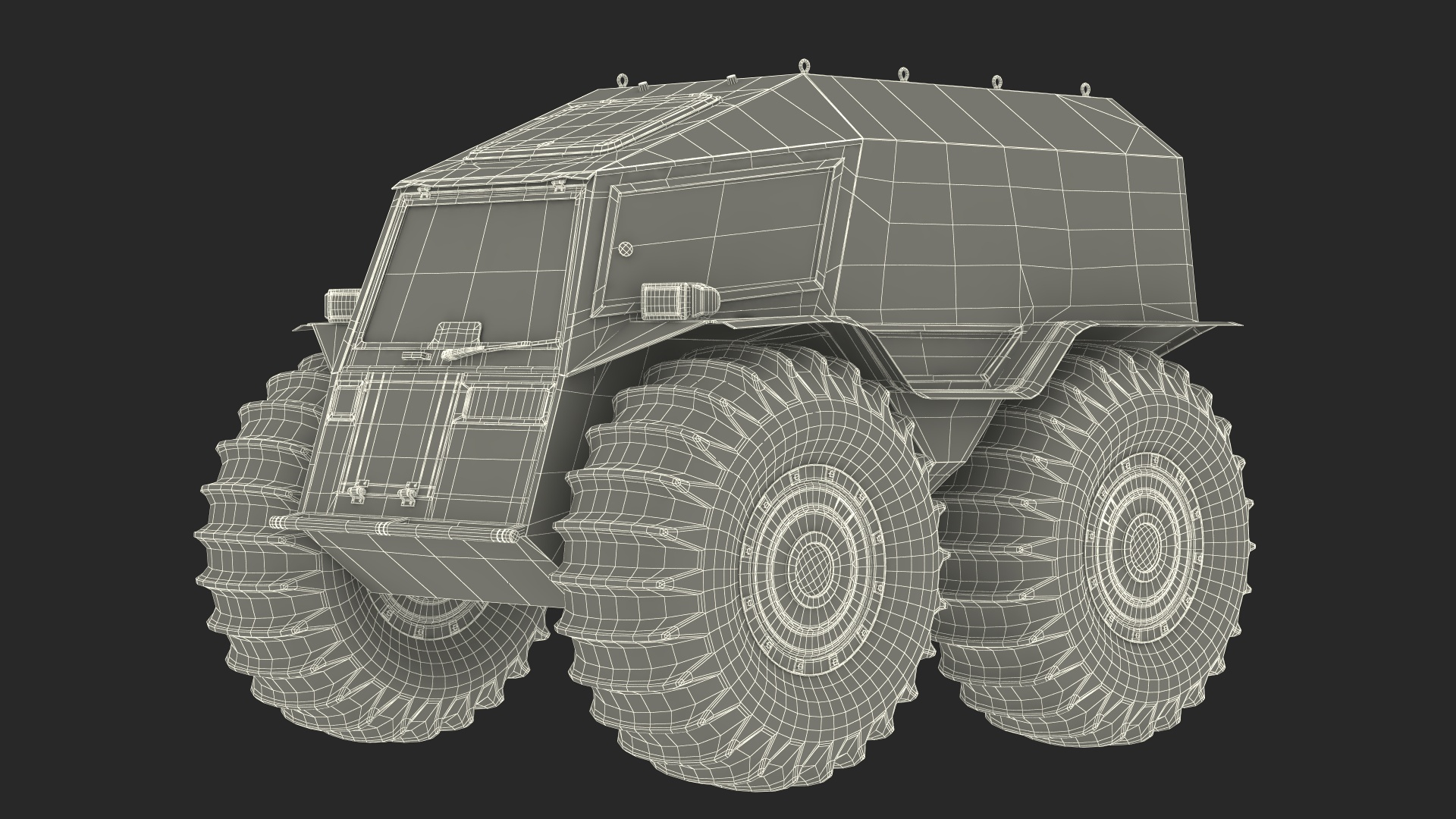 Amphibious ATV Simple Interior 3D model - TurboSquid 2164077