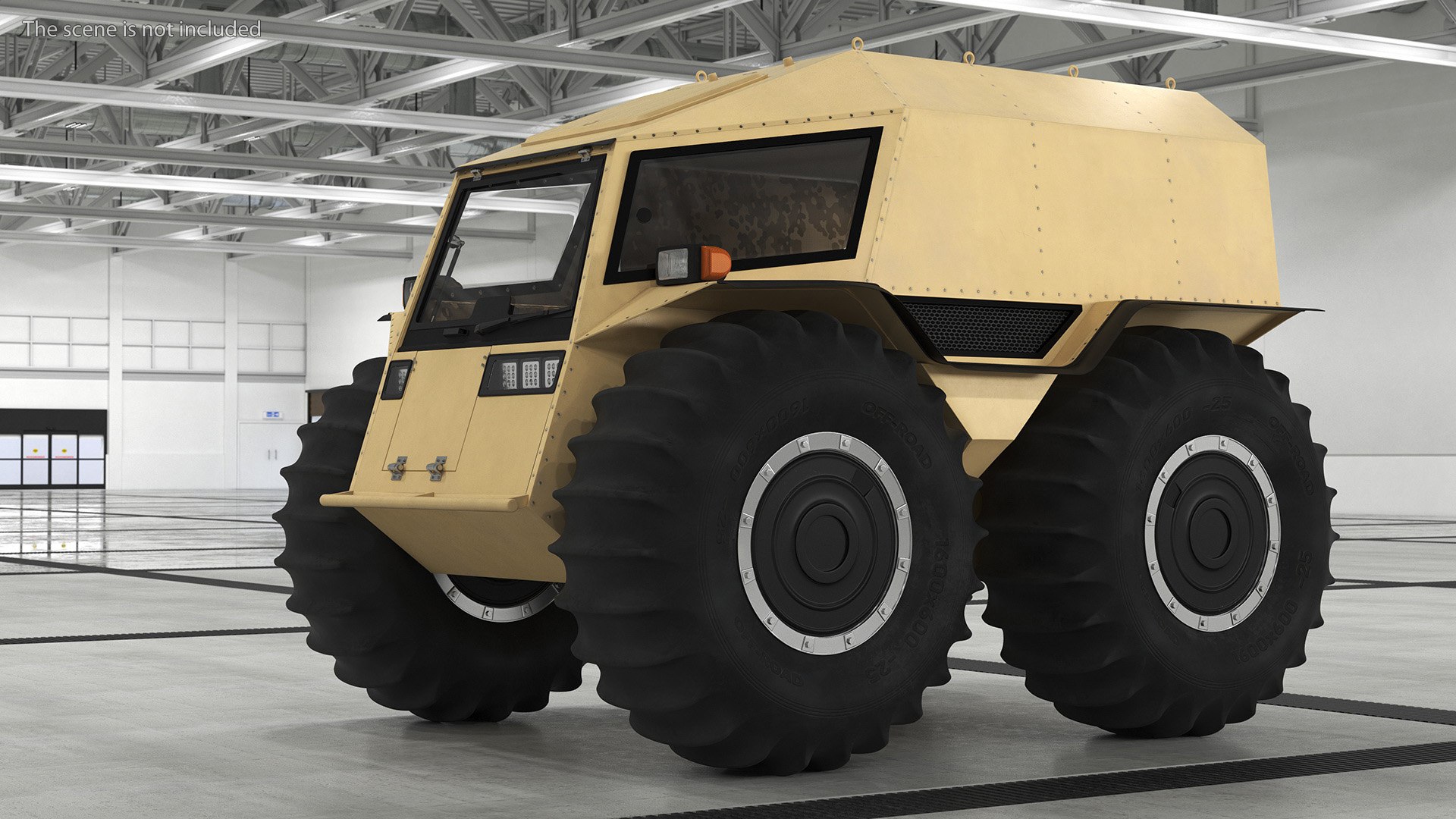 Amphibious ATV Simple Interior 3D Model - TurboSquid 2164077