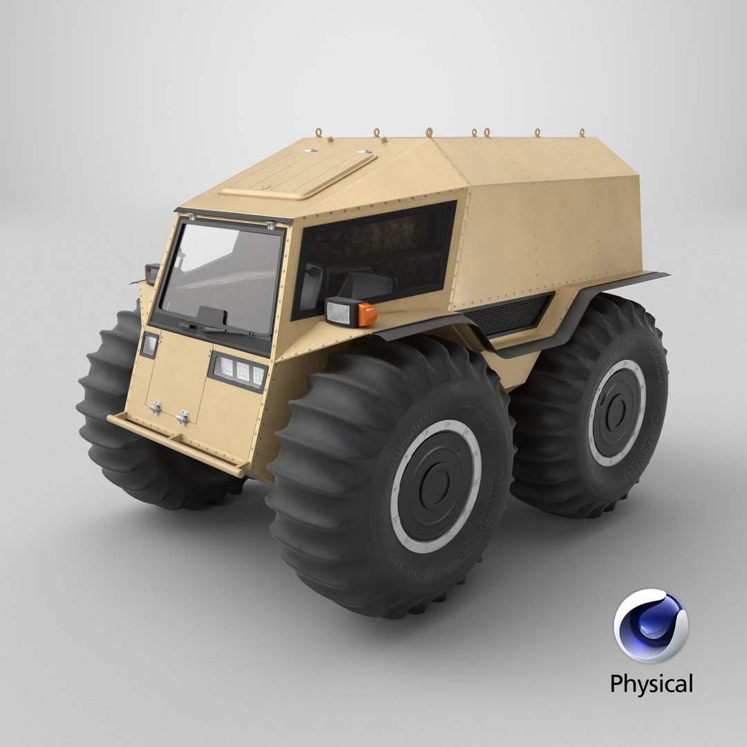 Amphibious ATV Simple Interior 3D Model - TurboSquid 2164077