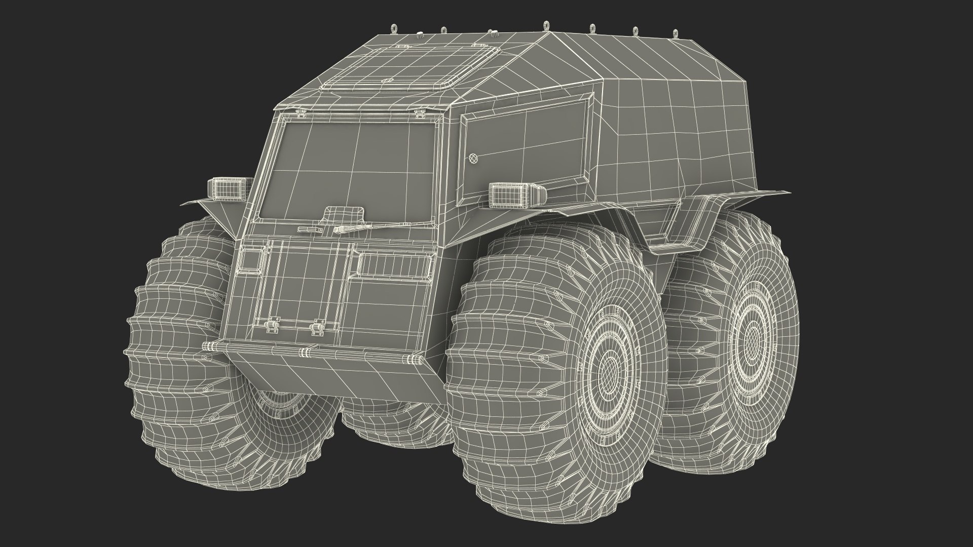 Amphibious ATV Simple Interior 3D Model - TurboSquid 2164077