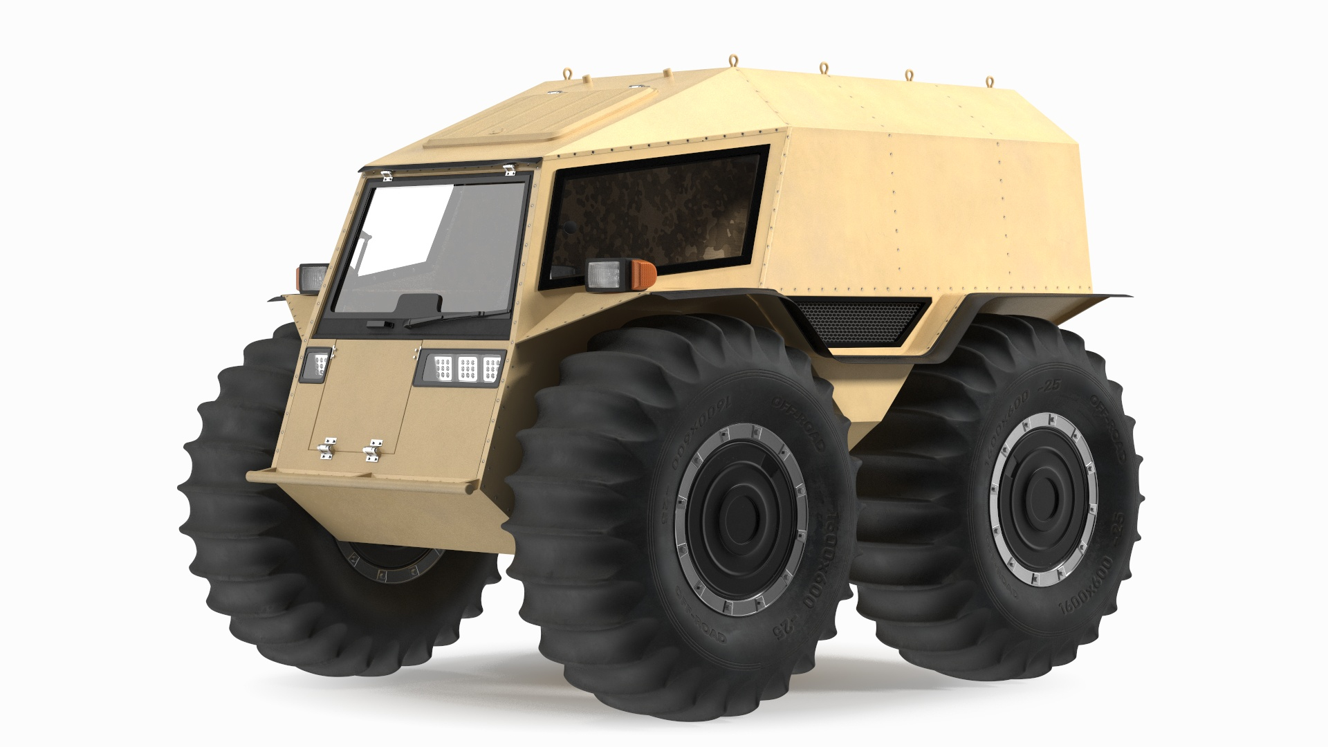 Amphibious ATV Simple Interior 3D model - TurboSquid 2164077