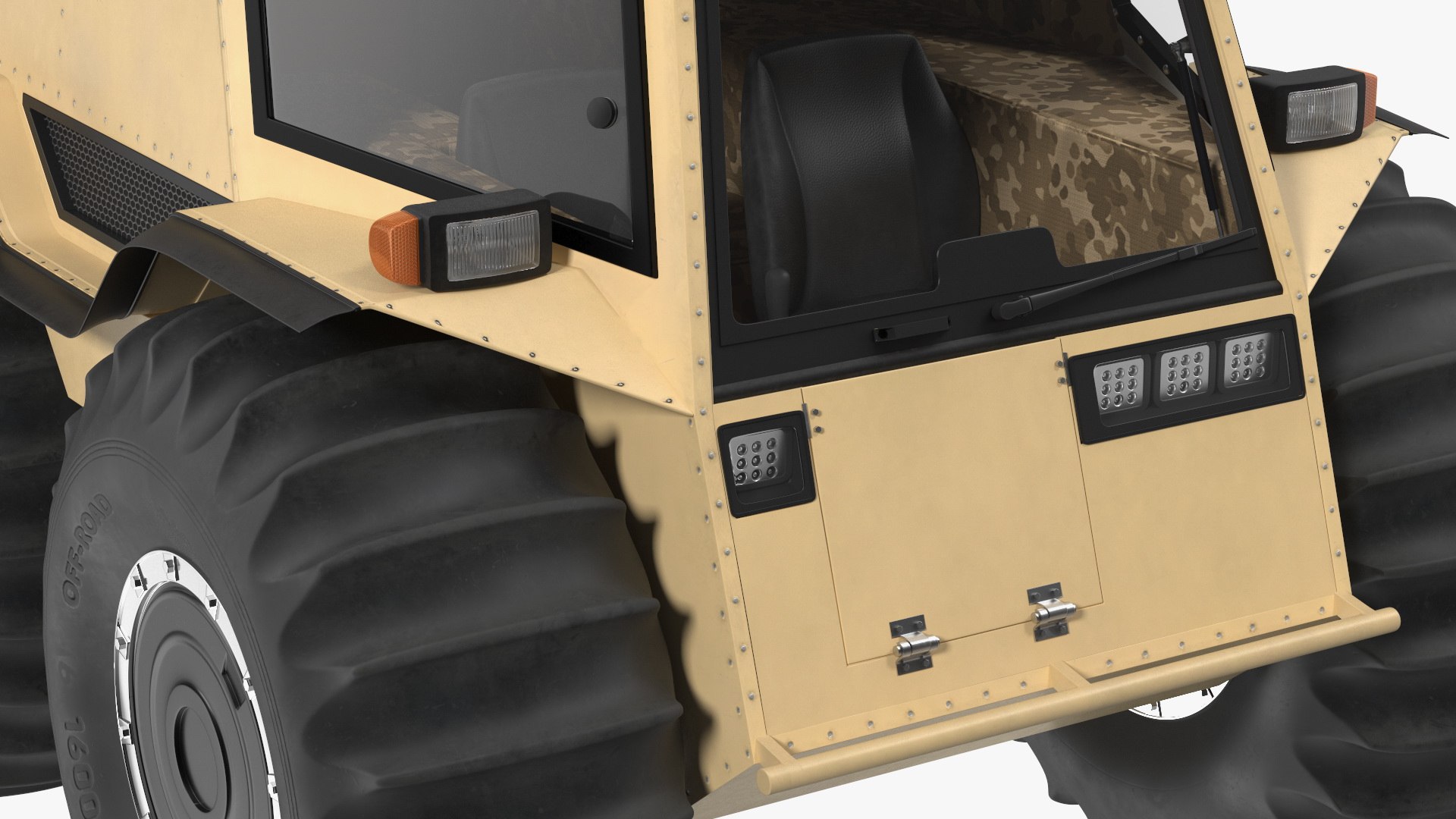 Amphibious ATV Simple Interior 3D Model - TurboSquid 2164077