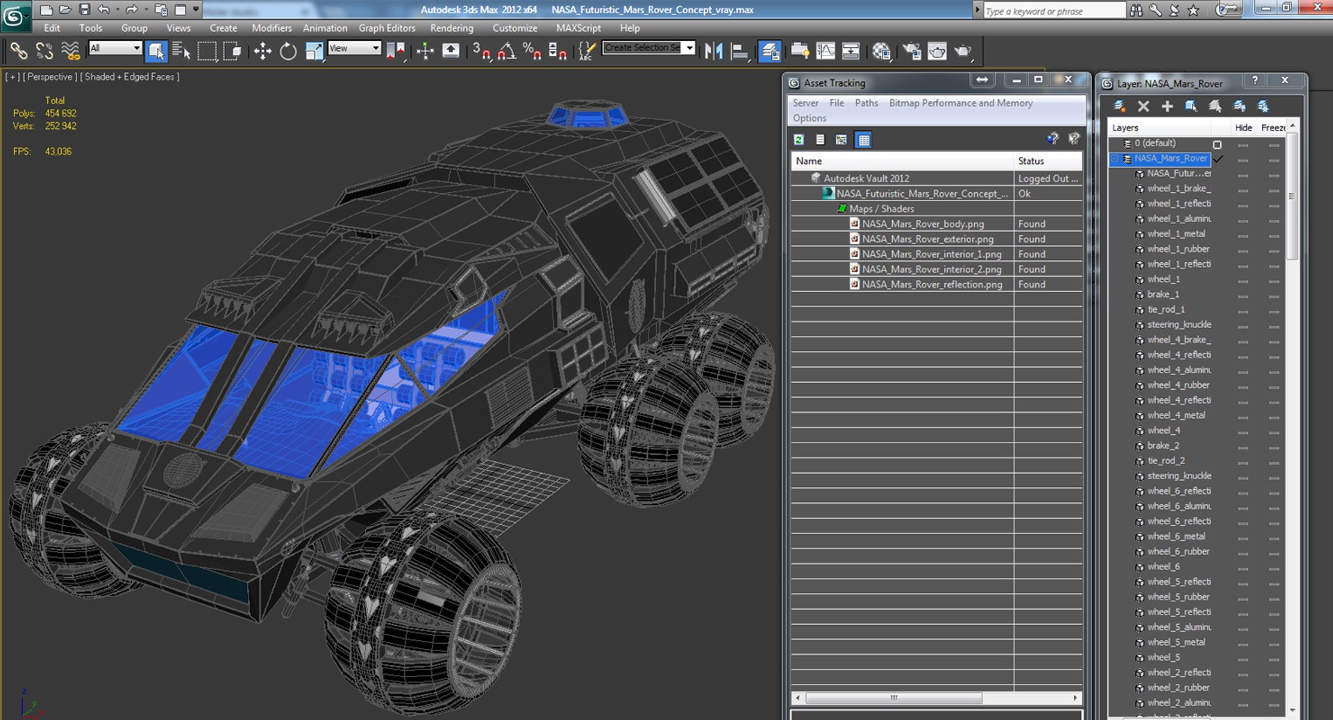 Nasa futuristic mars rover 3D model - TurboSquid 1254092