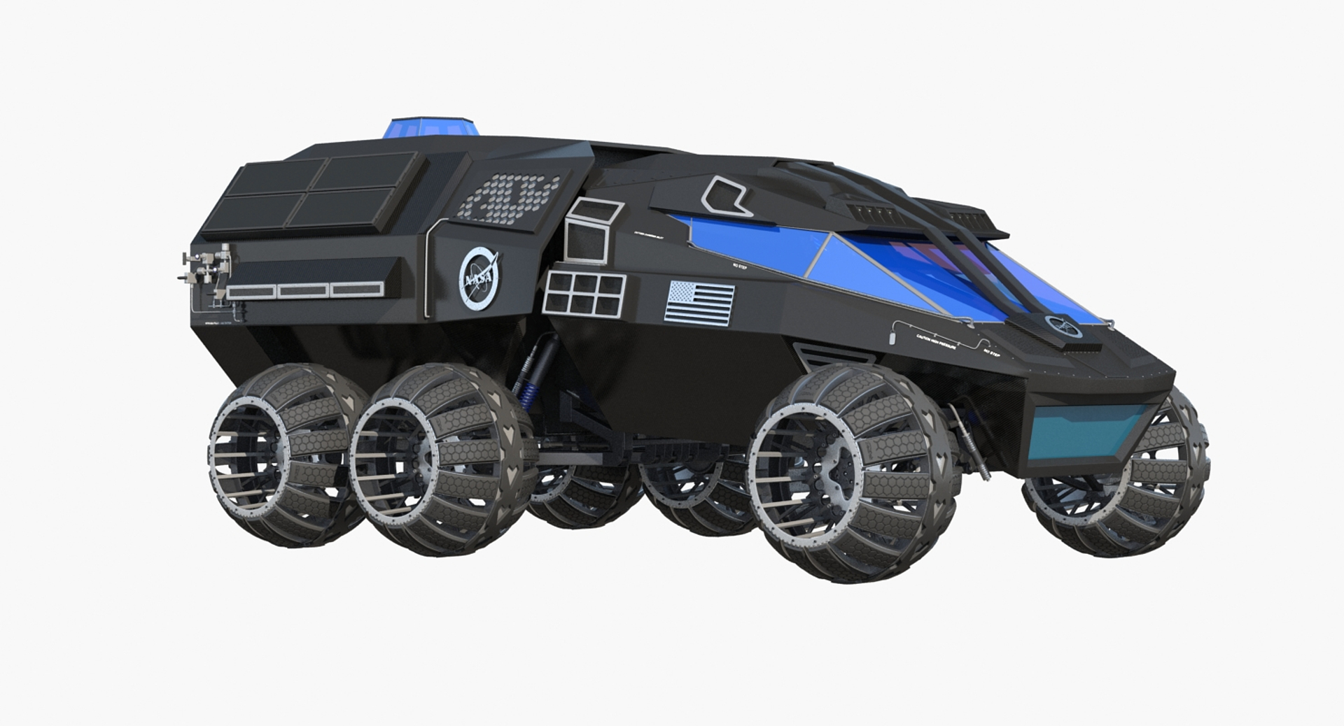 Nasa Futuristic Mars Rover 3D Model - TurboSquid 1254092