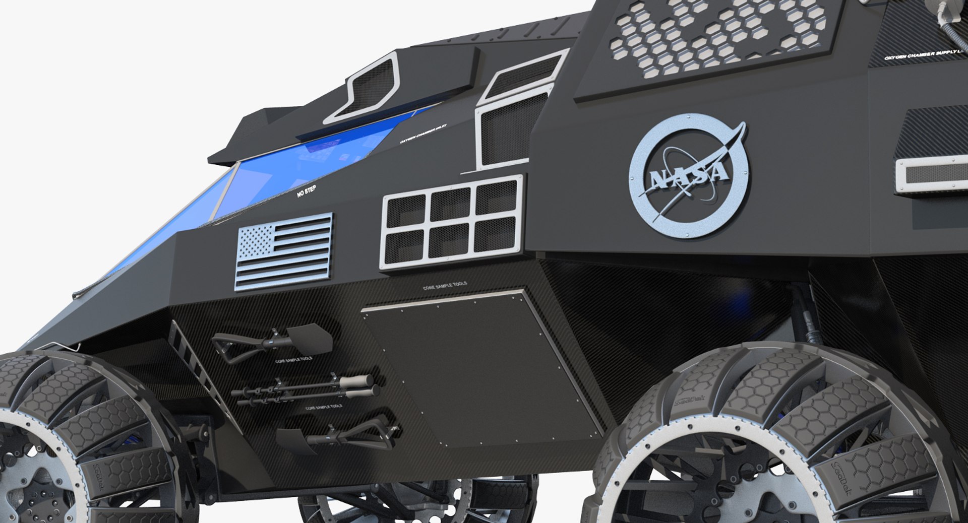 Nasa Futuristic Mars Rover 3D Model - TurboSquid 1254092
