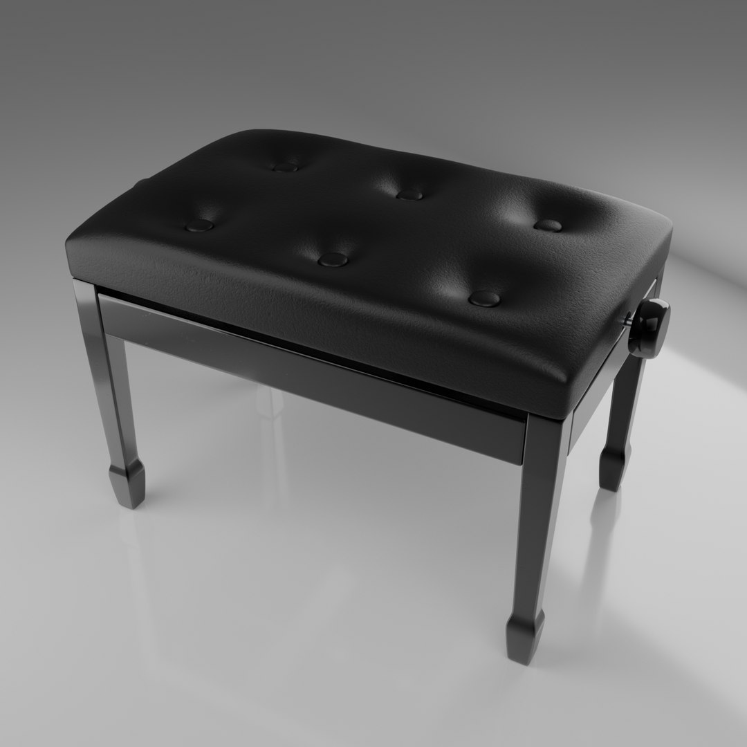 3D Piano Stool Model - TurboSquid 1505282