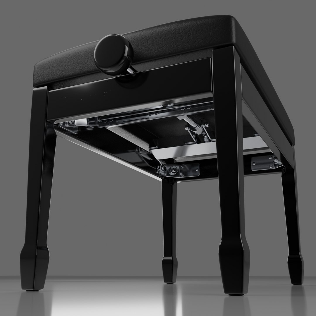 3D Piano Stool Model - TurboSquid 1505282