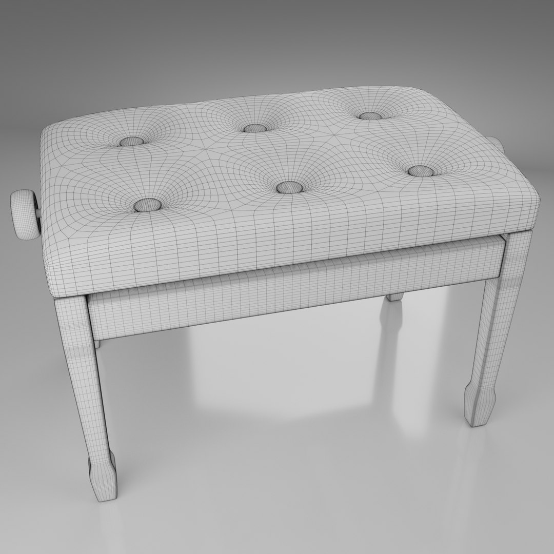 3D Piano Stool Model - TurboSquid 1505282