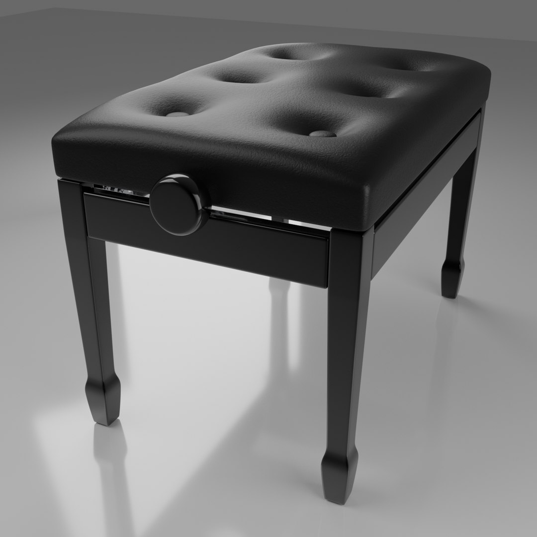 3D Piano Stool Model - TurboSquid 1505282