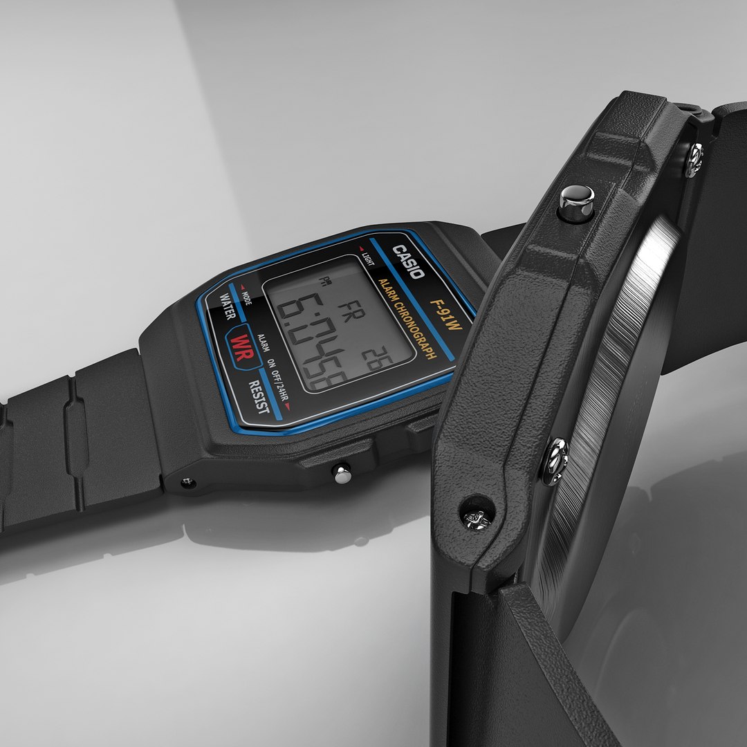 3dsmax Digital Casio Watch