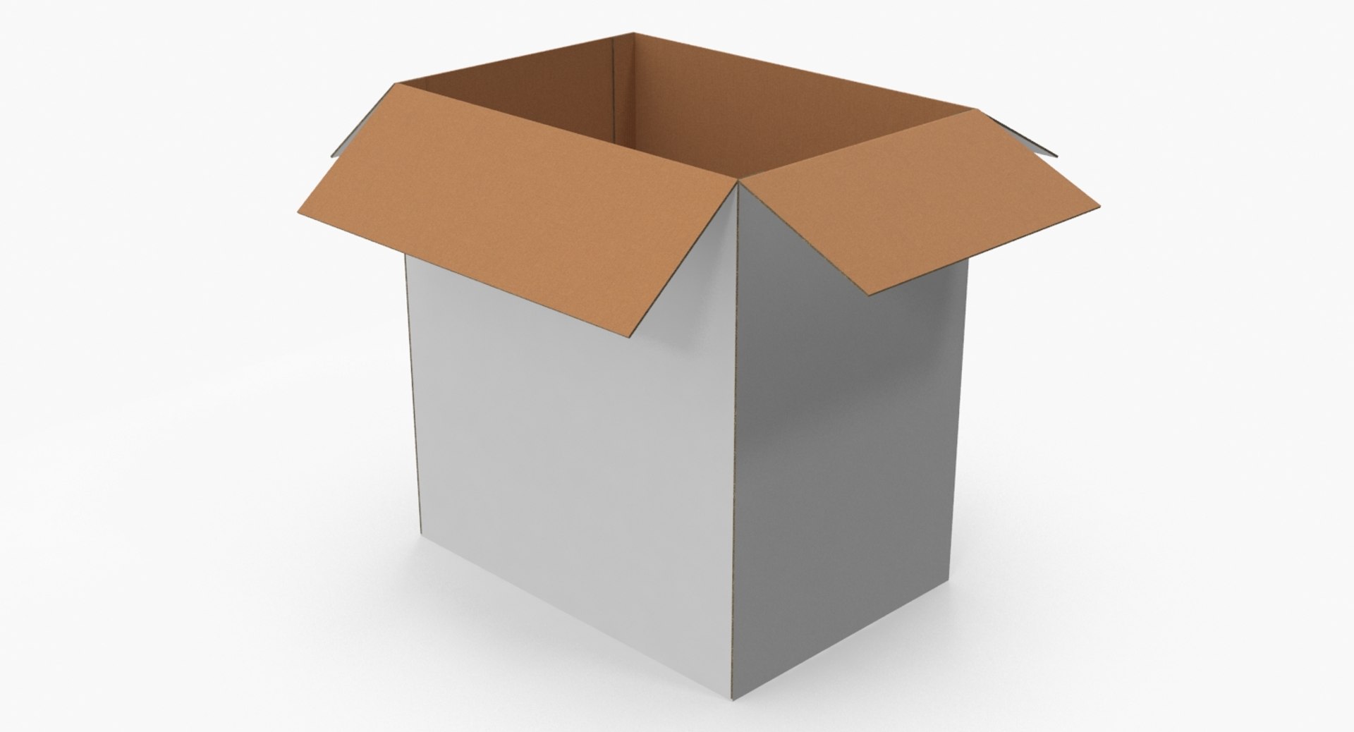 3D Realistic Cardboard Box - TurboSquid 1214510
